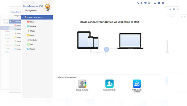 FoneTrans for iOS – Transfer iPhone contacts, music and more to iTunes/PC
